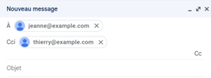 Comprendre les champs destinataire, CC et CCI dans un email