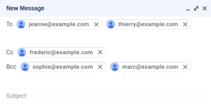 Understand the recipient, CC and BCC fields in an email